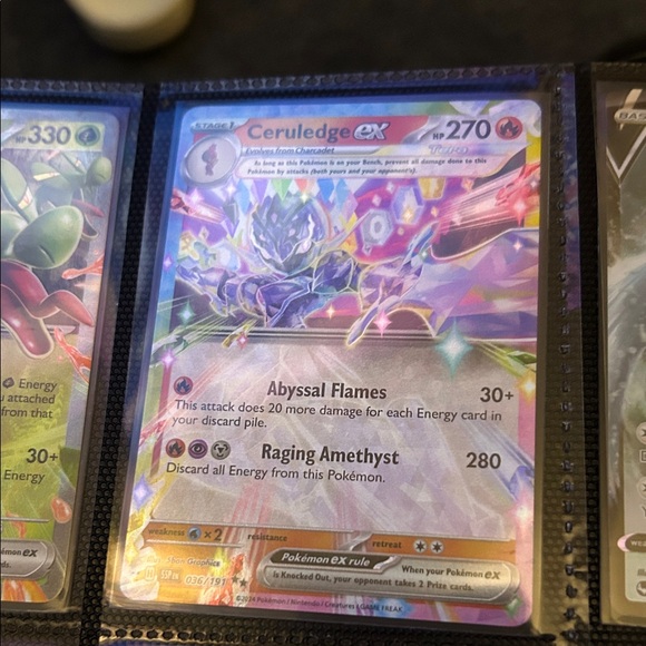 Pokemon | Toys | Pokemon Ceruledge Ex Card With Purple And Blue Hues ...